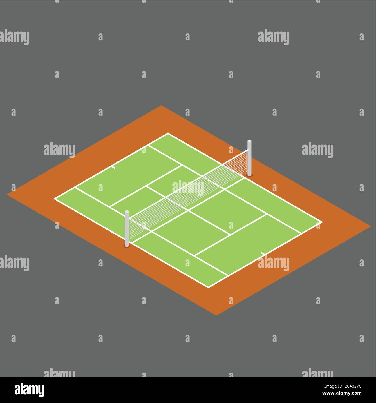 Green Tennis Court Vector Vectors High Resolution Stock Photography and ...