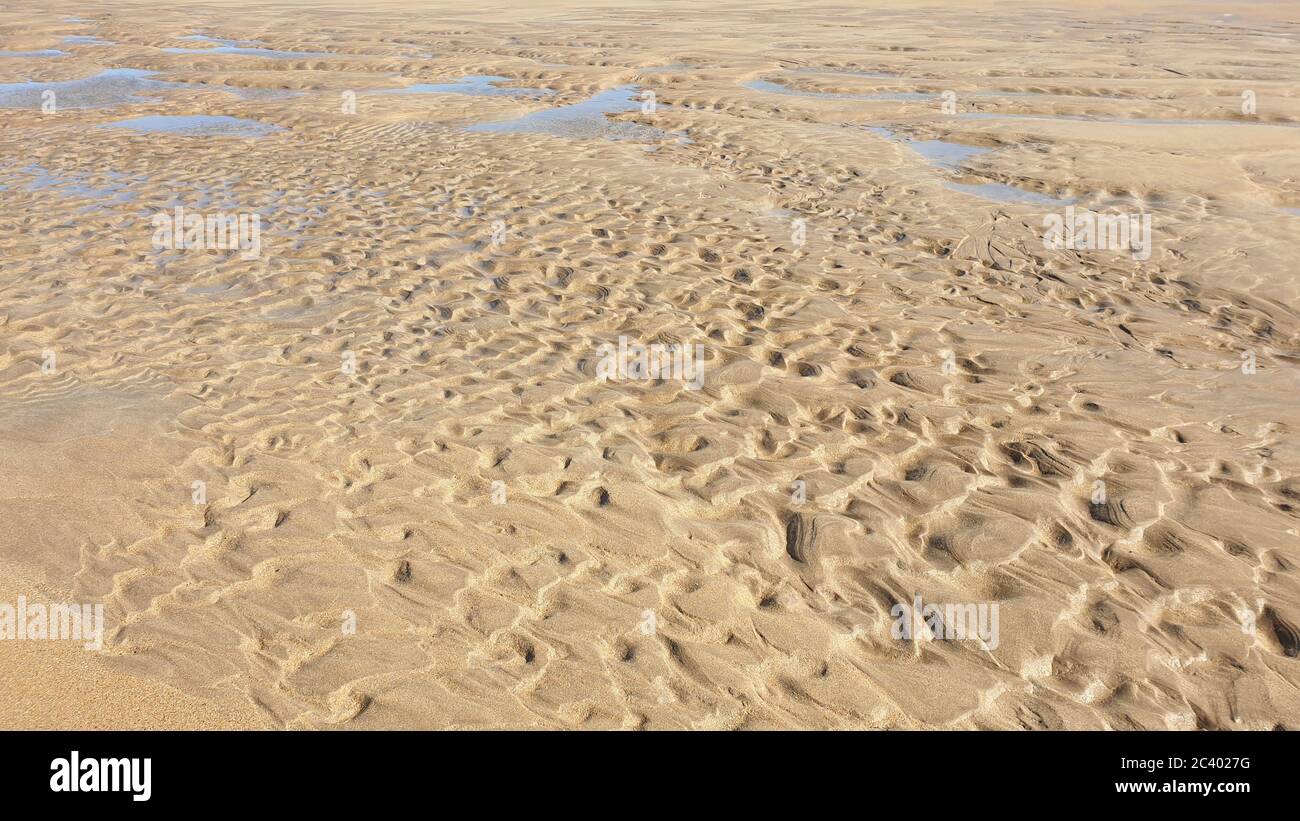 Patterns in the sand Stock Photo - Alamy