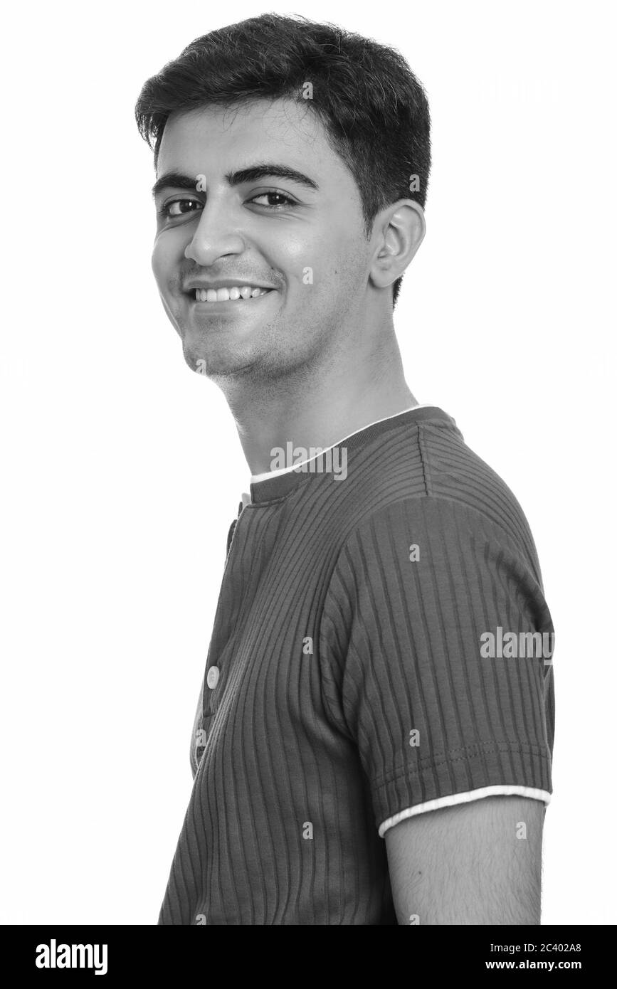 Profile view happy persian man hi-res stock photography and images - Alamy