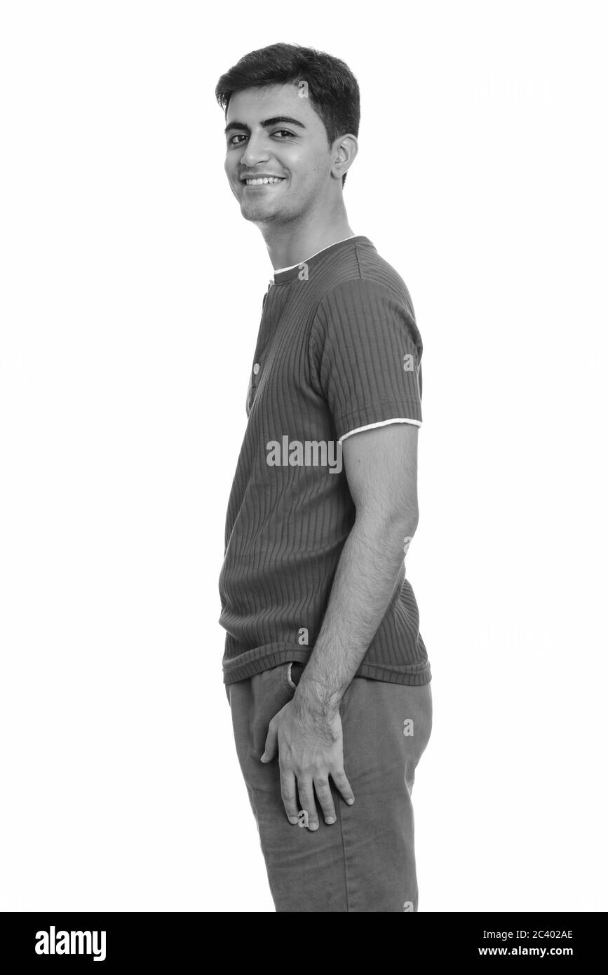 Profile view happy persian man hi-res stock photography and images - Alamy
