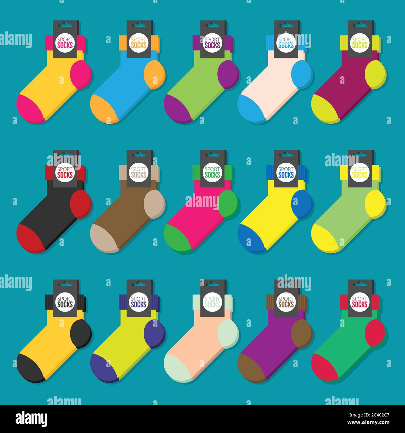 Socks vector hi-res stock photography and images - Alamy