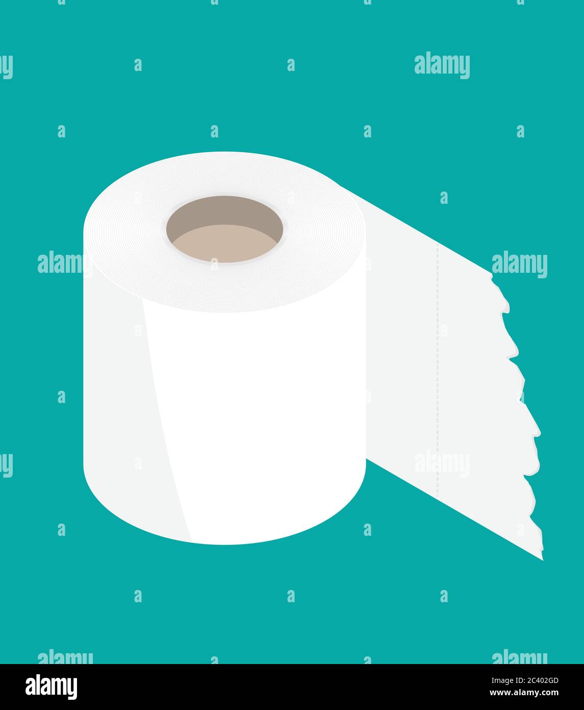 Toilet paper flat icon. Modern flat icon vector Stock Vector Image ...