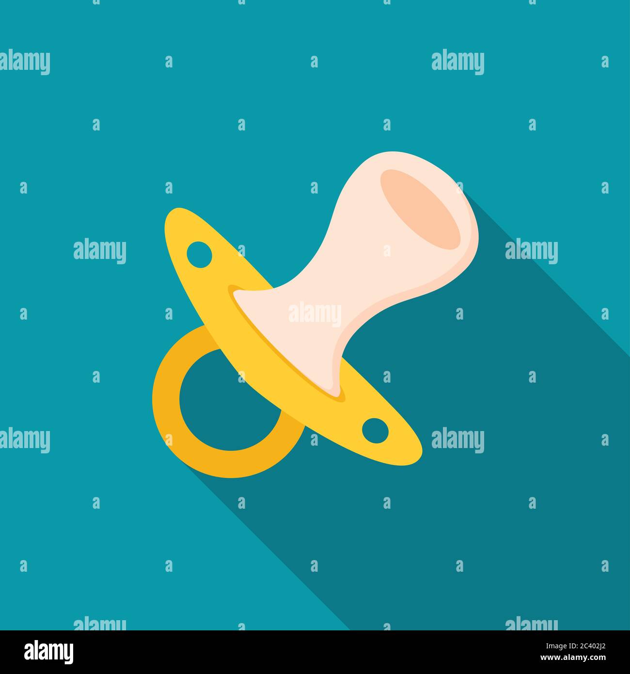 Flat vector baby pacifier icon Stock Vector Image & Art - Alamy