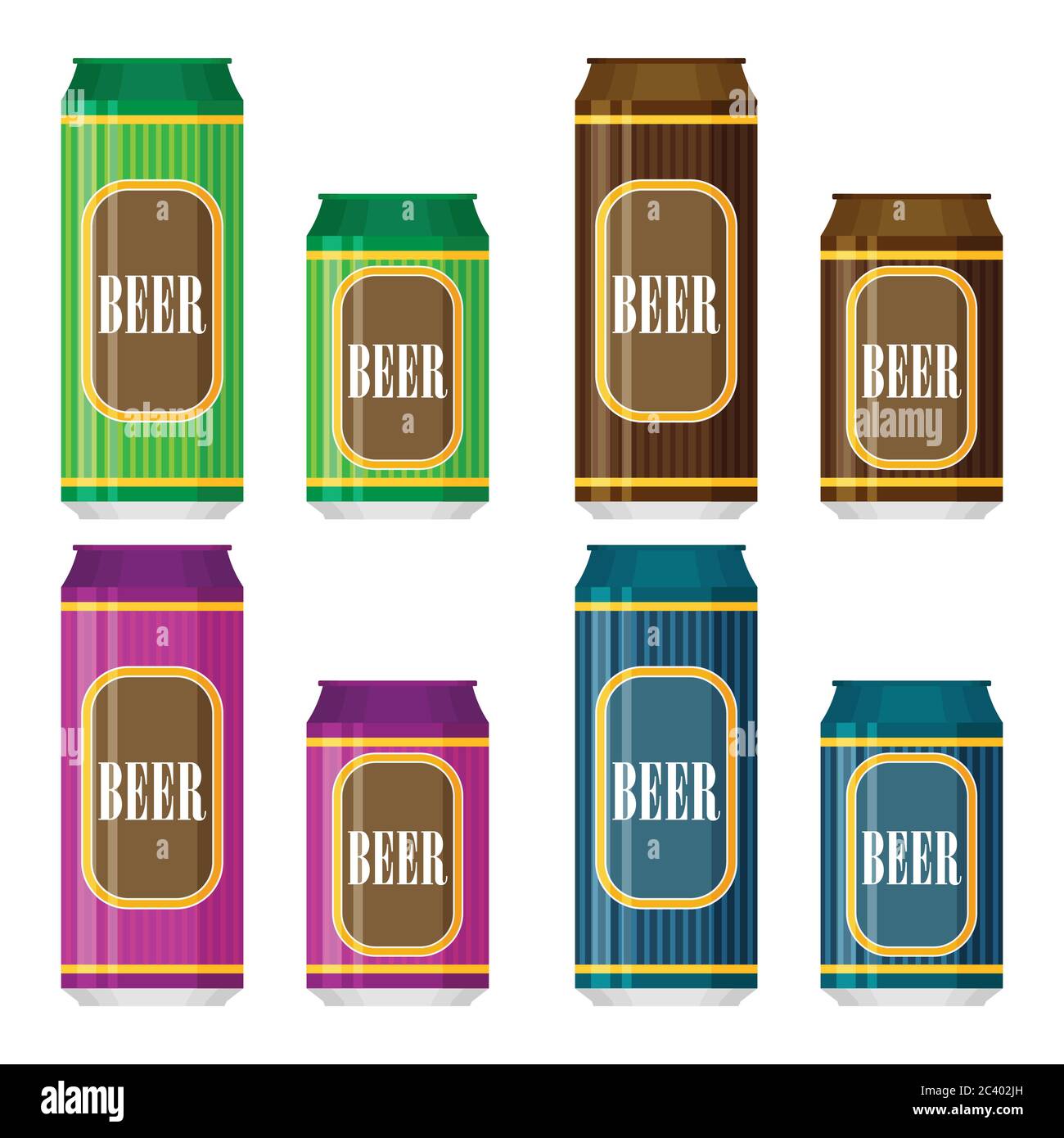Vector beer can flat style icon Stock Vector Image & Art - Alamy