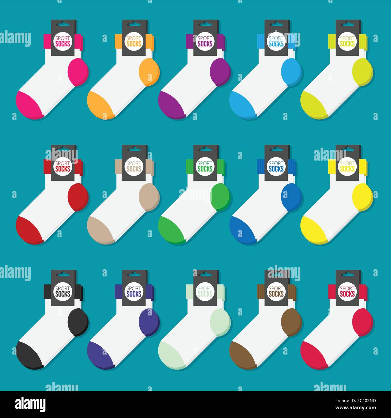 Socks vector hi-res stock photography and images - Alamy