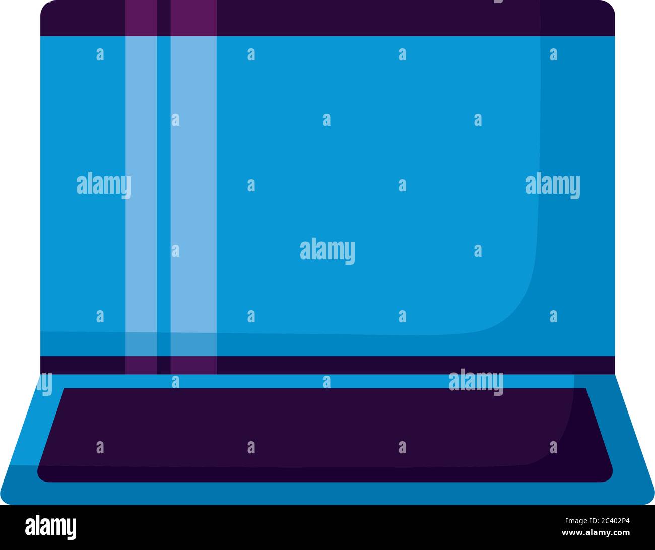 Laptop design, Digital technology and communication theme Vector ...