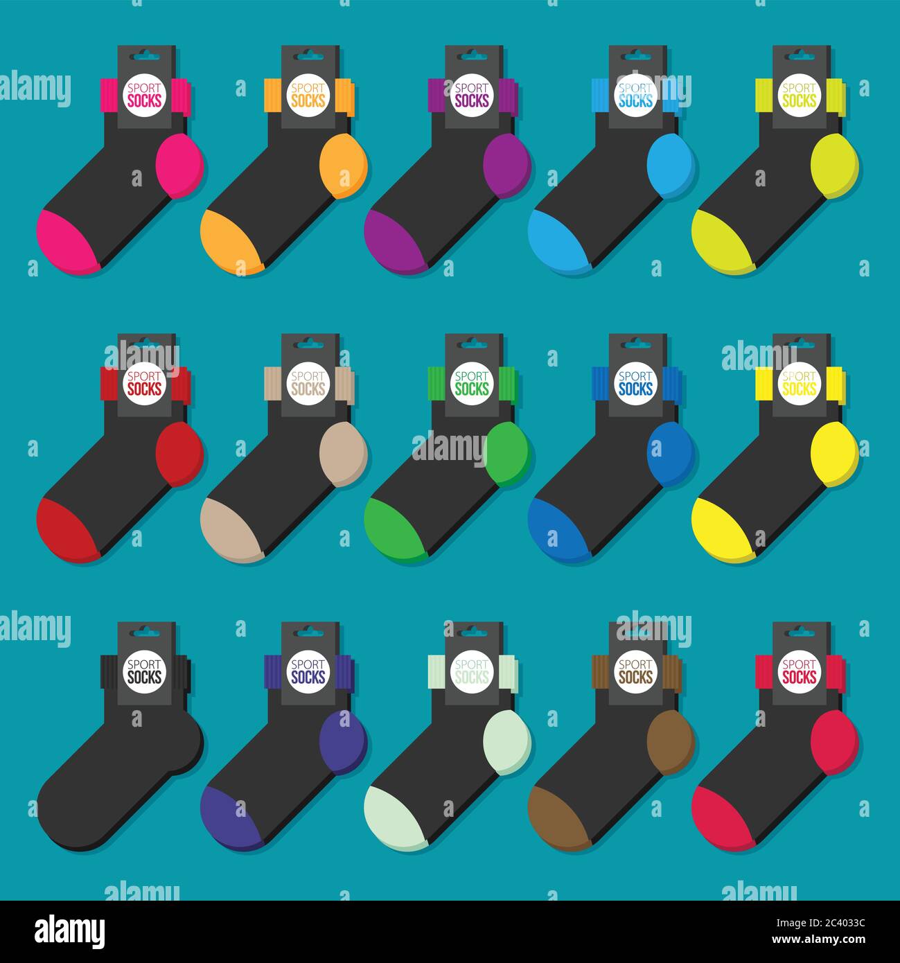 Socks vector hi-res stock photography and images - Alamy
