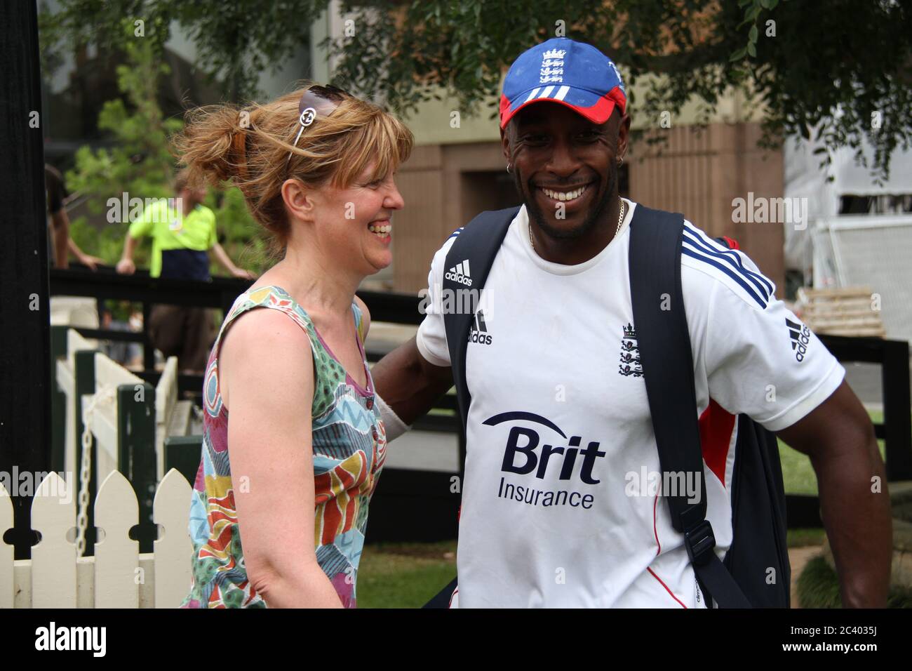 English cricketer Michael Carberry signs autographs and has his photo ...