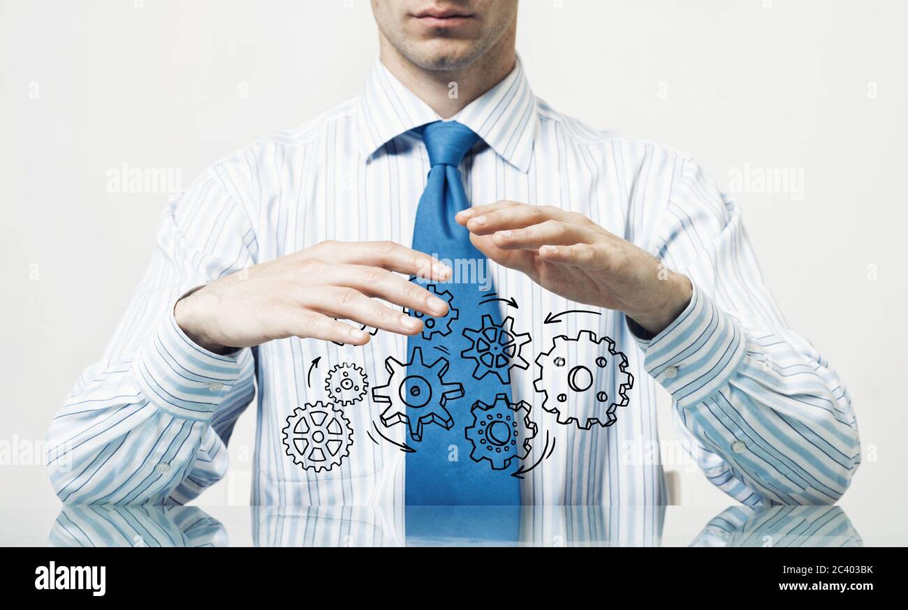 Concept of teamwork and cooperation Stock Photo - Alamy