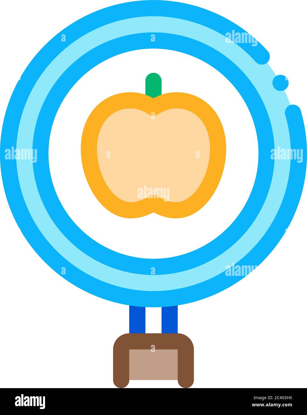 apple research icon vector outline illustration Stock Vector Image ...