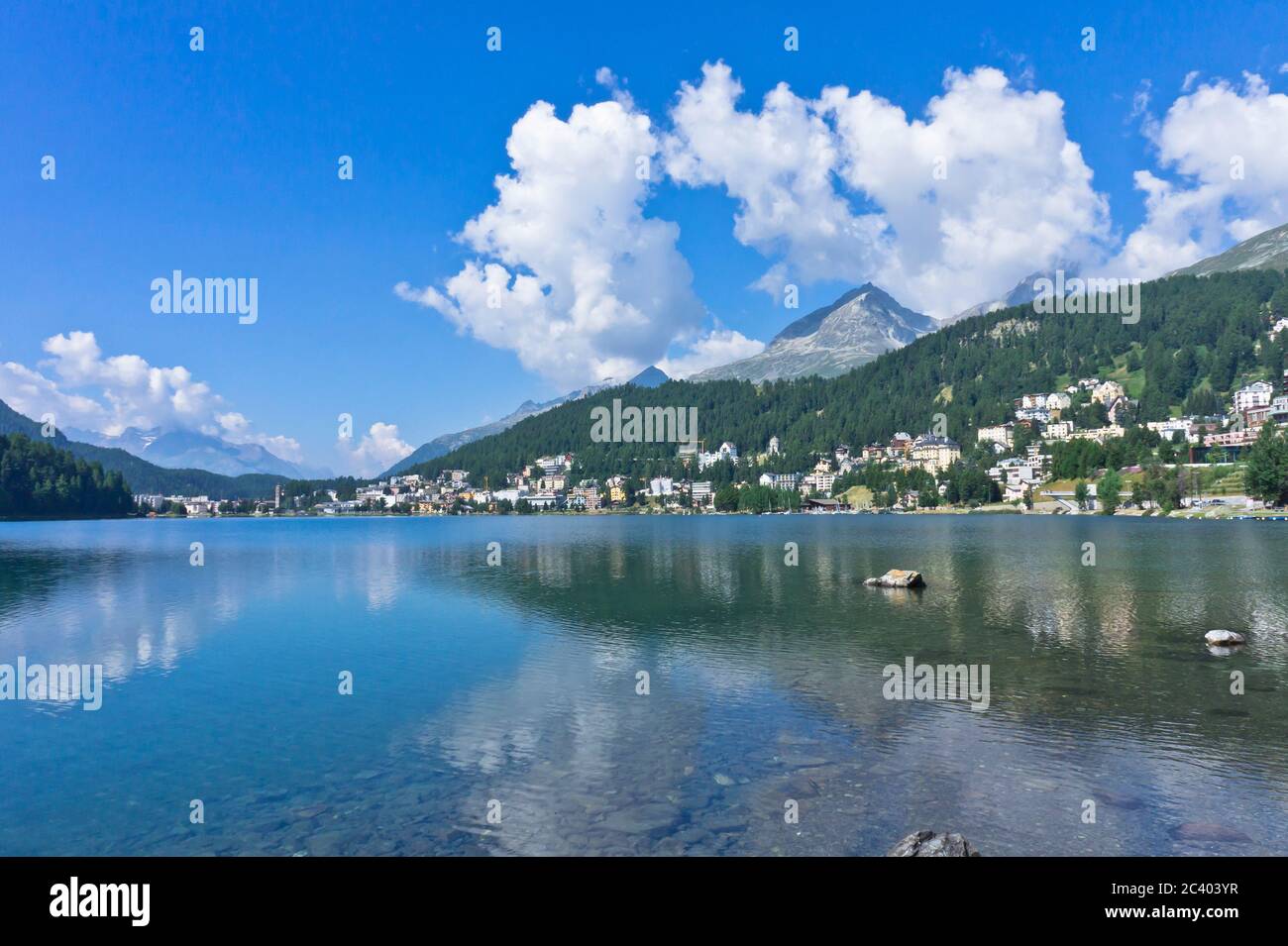 Switzerland winter st. moritz scenic hi-res stock photography and ...