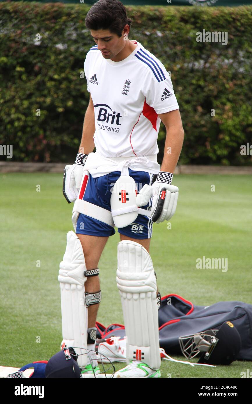 England Cricket Captain Alastair Cook at the England cricket team ...