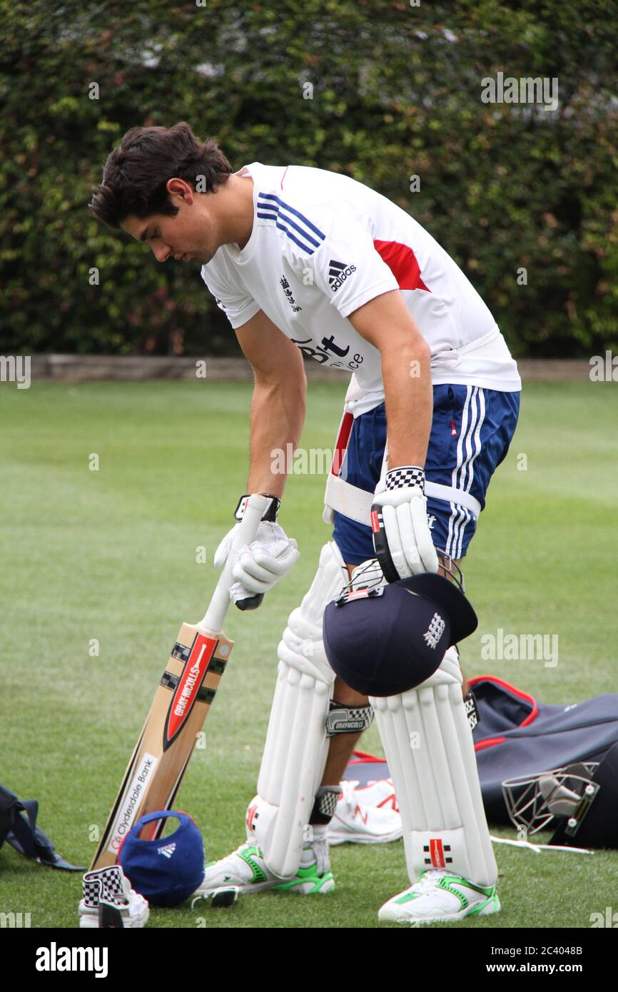 England Cricket Captain Alastair Cook at the England cricket team ...
