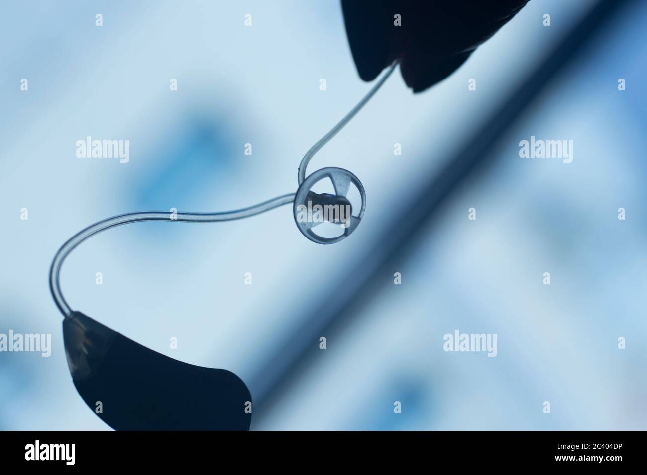 Digital modern technology for deaf people micro hearing aid Stock Photo ...