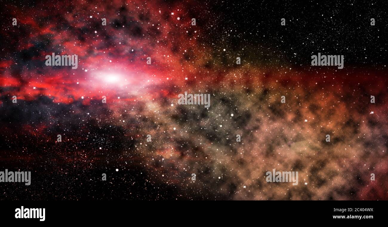 Galaxy Stars. Abstract Cosmic Space Background With Stardust and Nebula ...