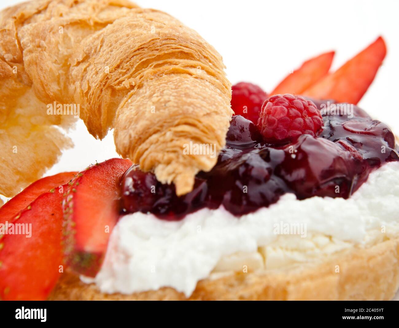 Conference snacks. conference sandwiches. croissants on a white ...