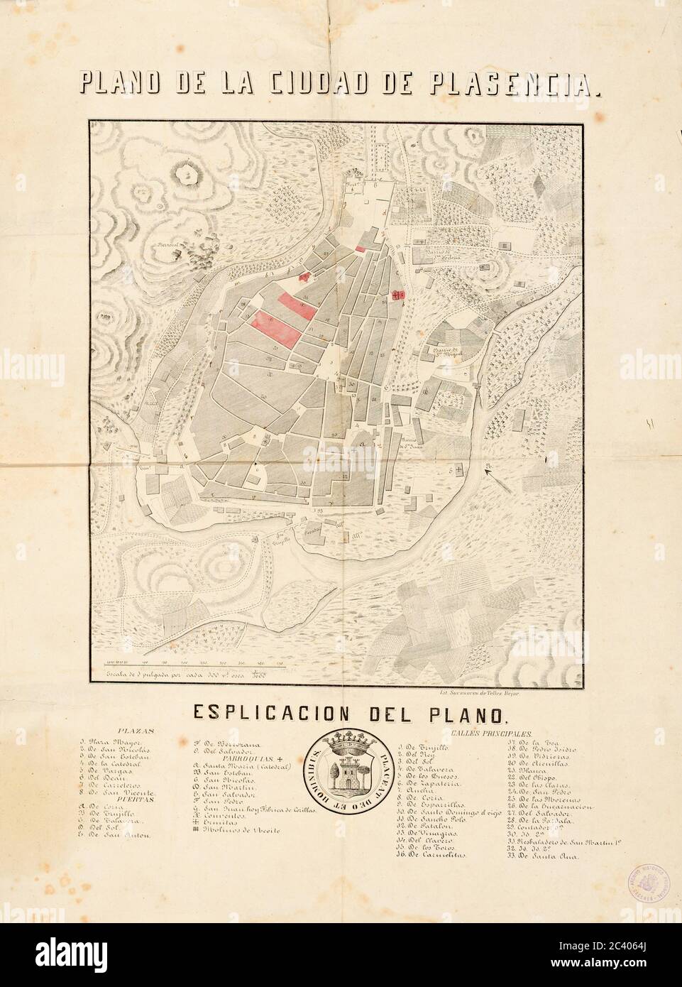 Map Of Plasencia High Resolution Stock Photography and Images - Alamy