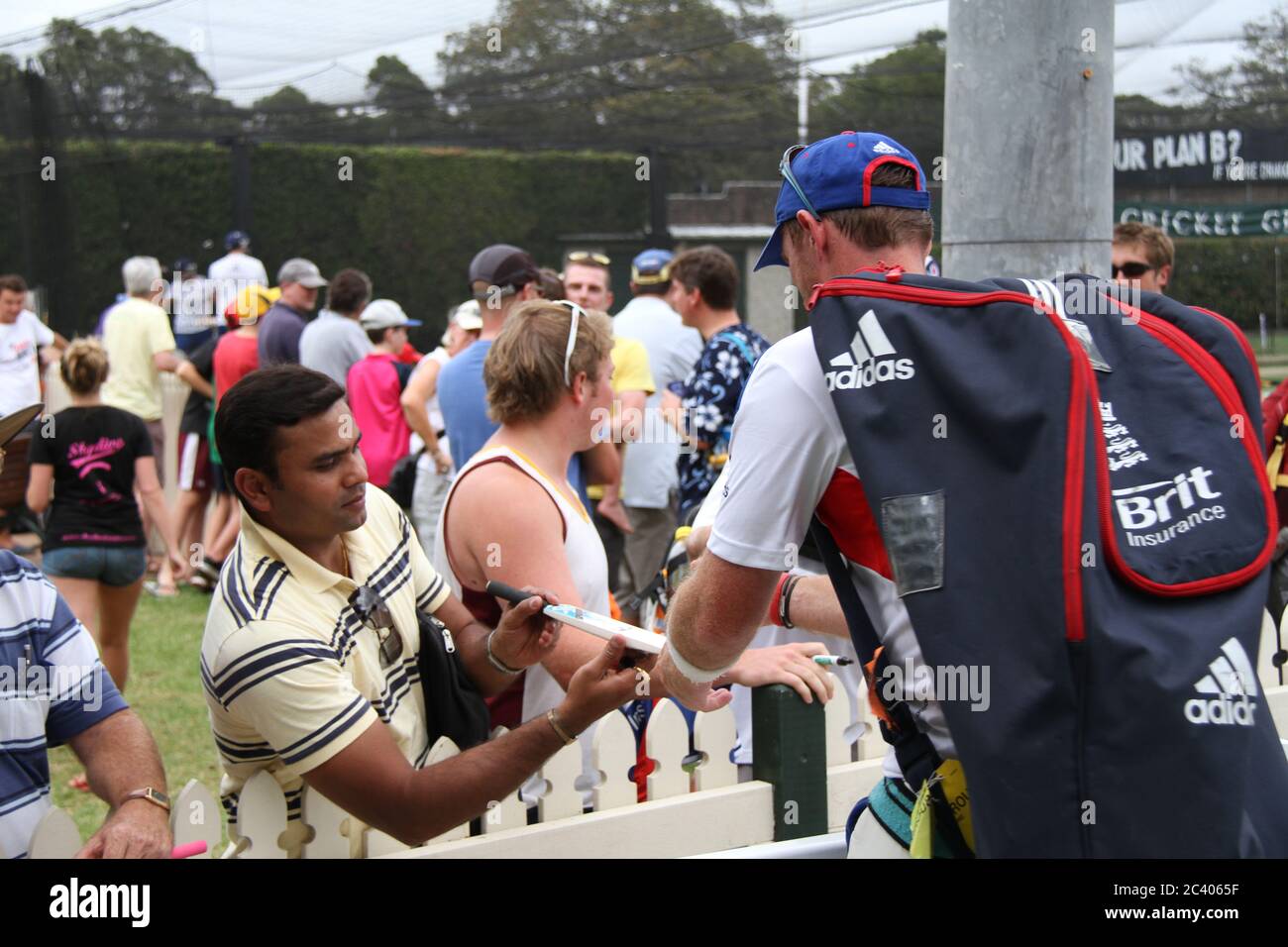 English cricketer Ian Bell signed autographs and had his photo taken ...