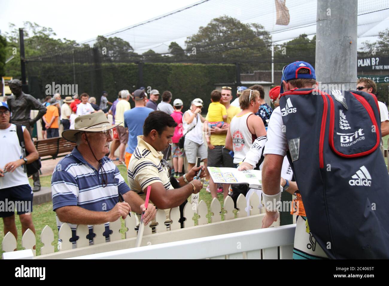 English cricketer Ian Bell signed autographs and had his photo taken ...