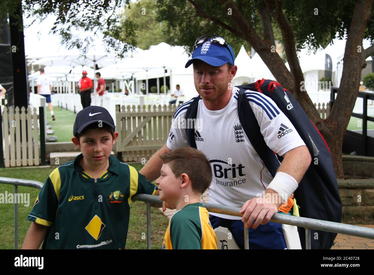 English cricketer Ian Bell signed autographs and had his photo taken ...