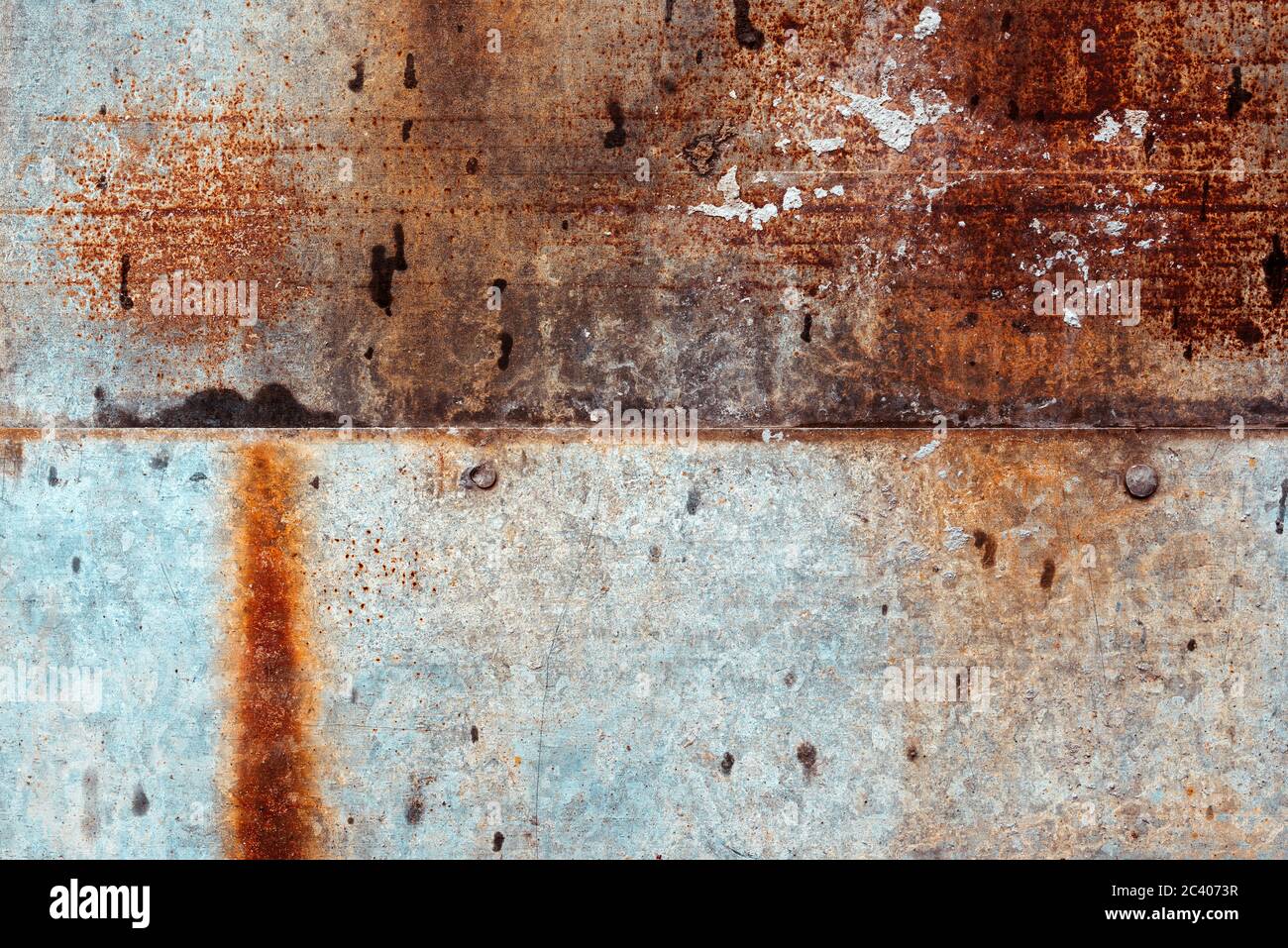 Corroded metal surface texture as background, unique rusty pattern of ...