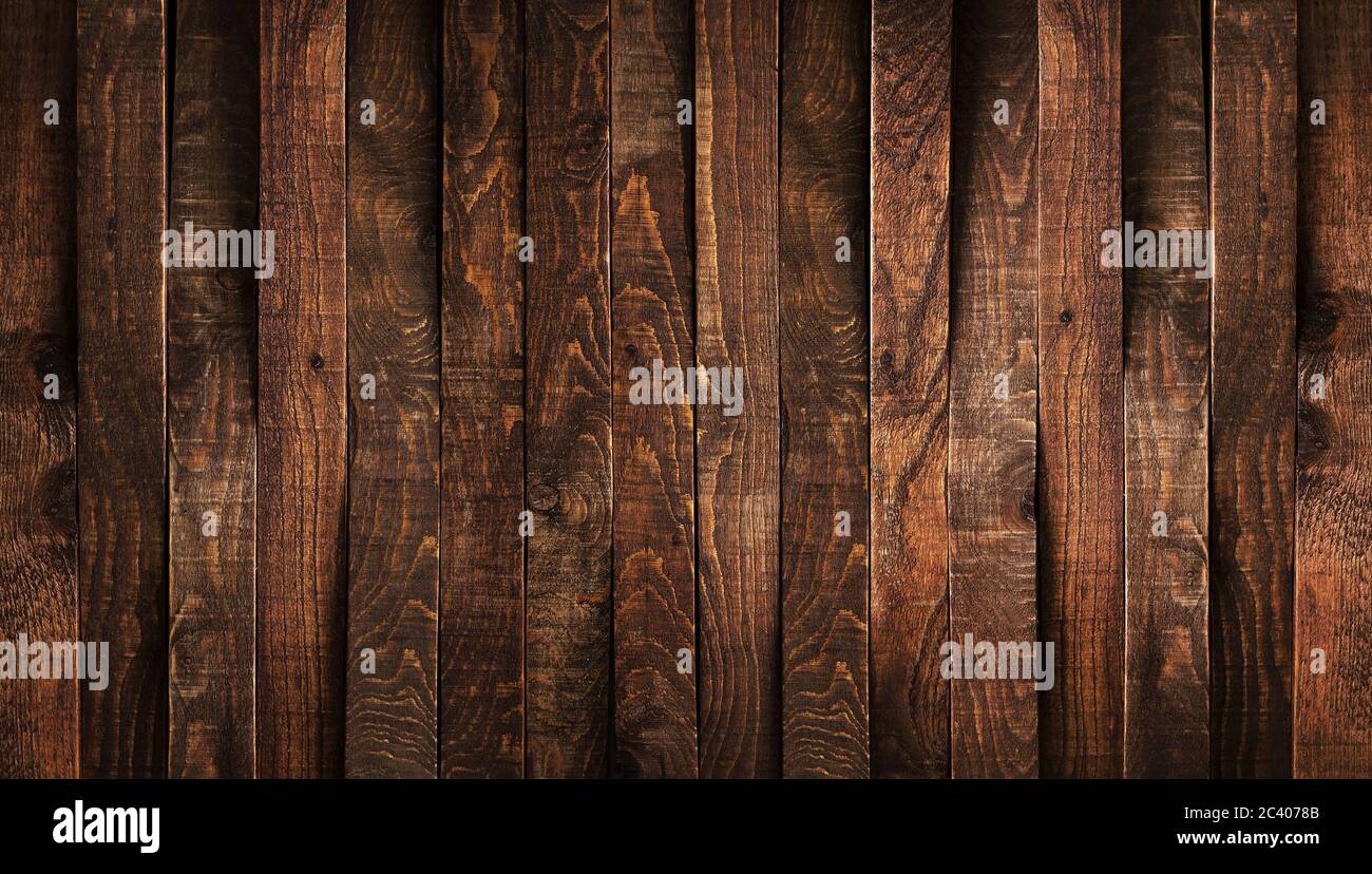 Wooden rustic brown planks texture vertical background Stock Photo - Alamy