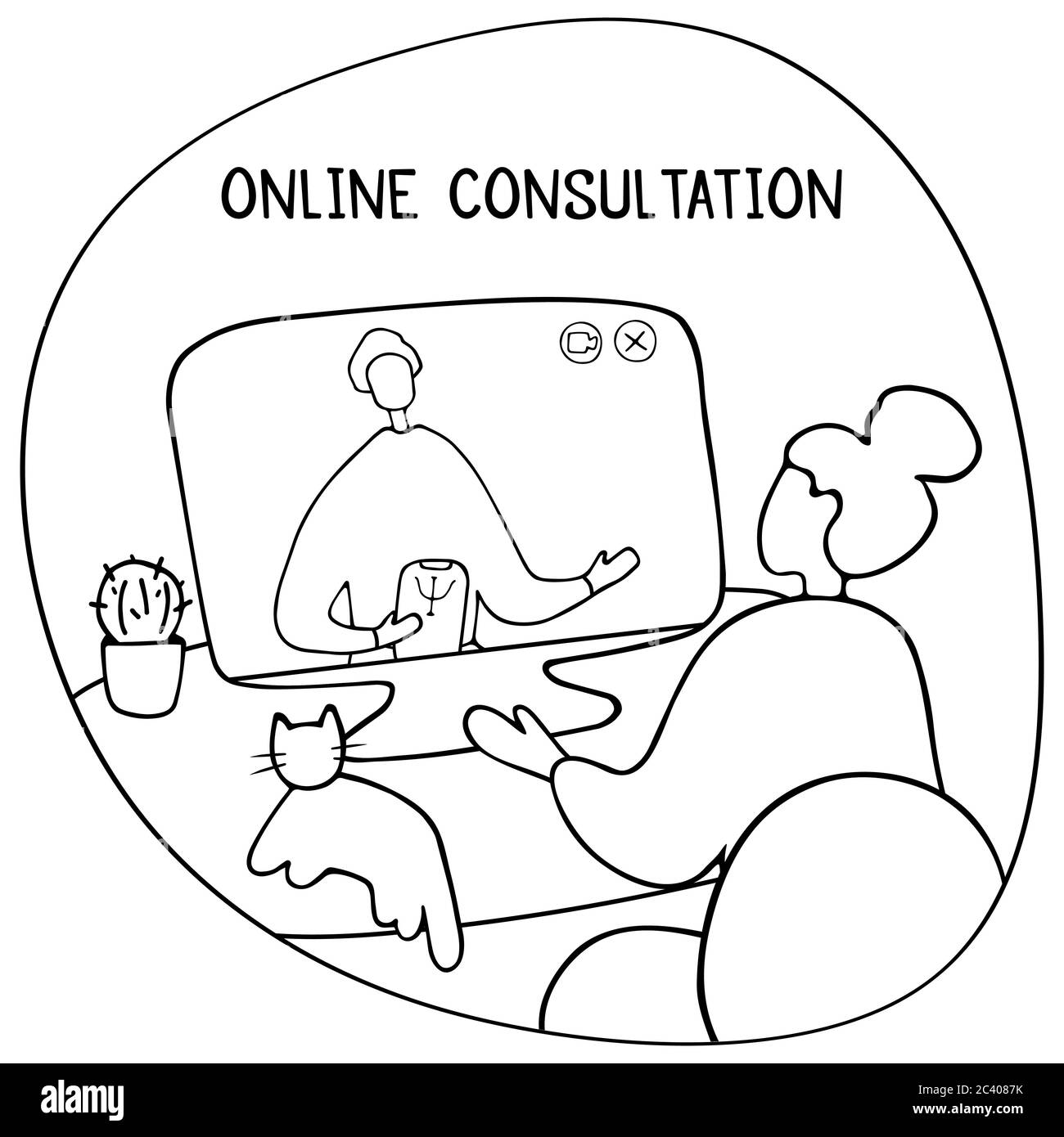 Psychotherapy consultation counselor talking Cut Out Stock Images ...