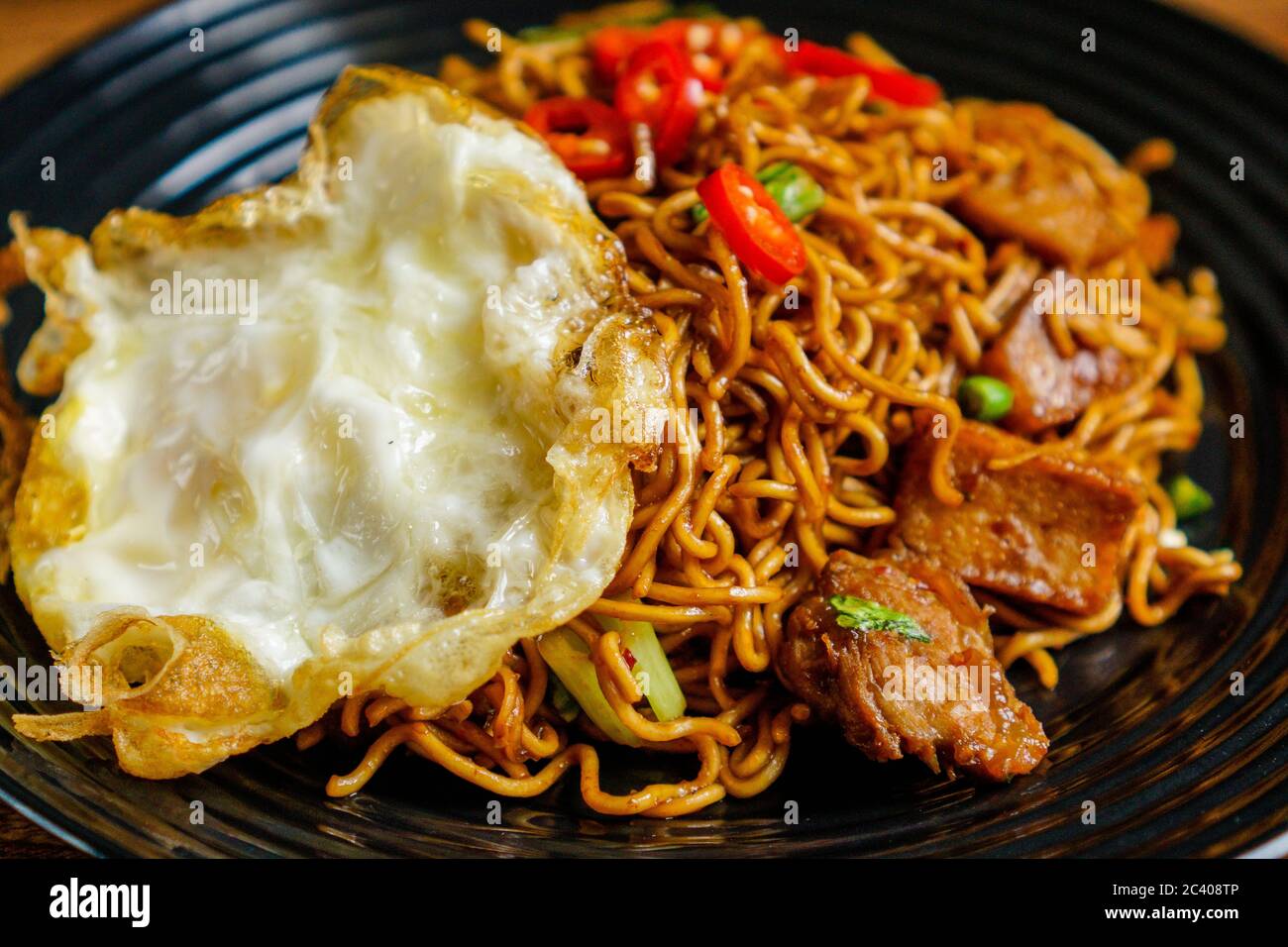Dry Instant Noodle, Malaysian style maggi goreng mamak or spicy dry ...