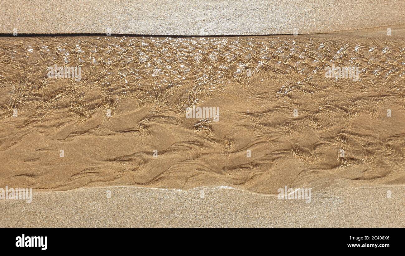 Sand and water Stock Photo - Alamy