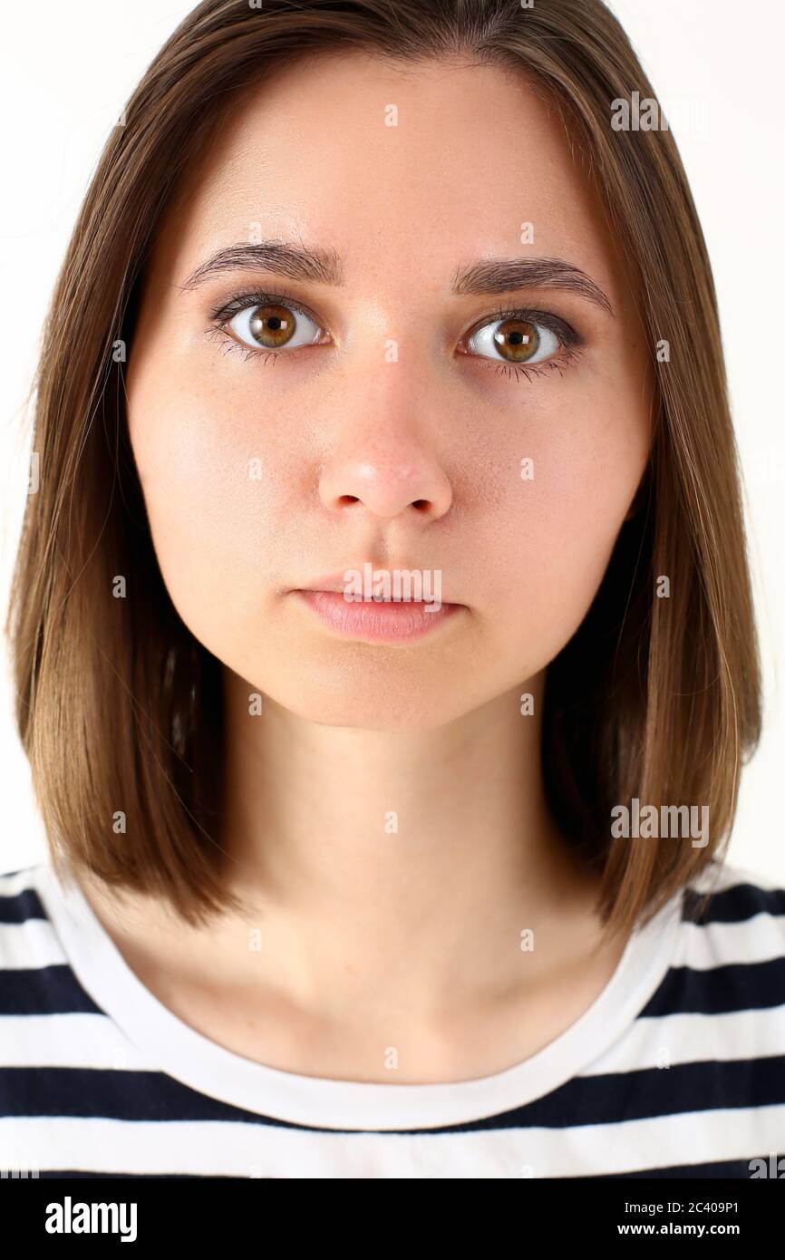 Woman portrait serious hi-res stock photography and images - Alamy