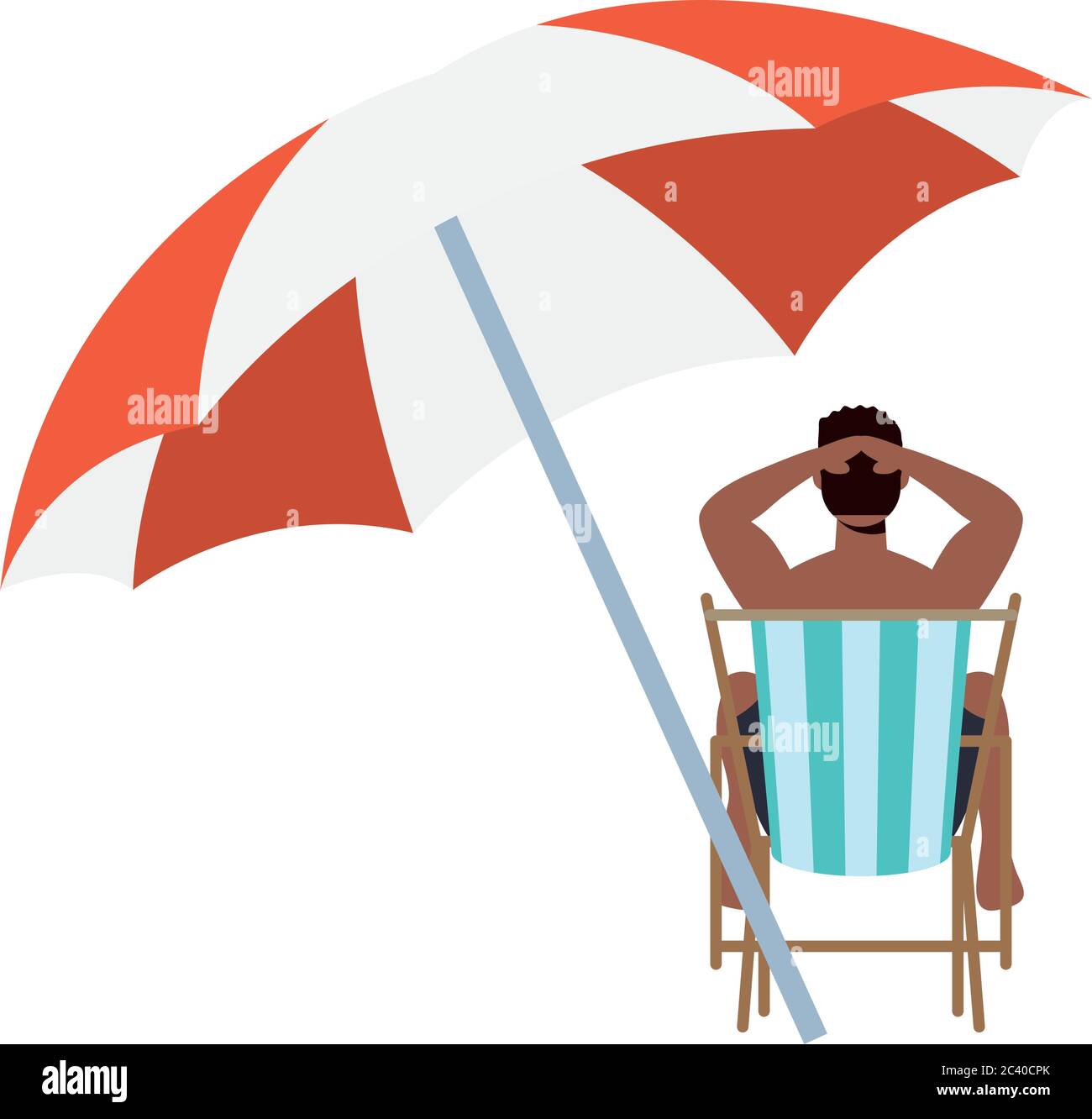 Sunchair Stock Vector Images - Alamy