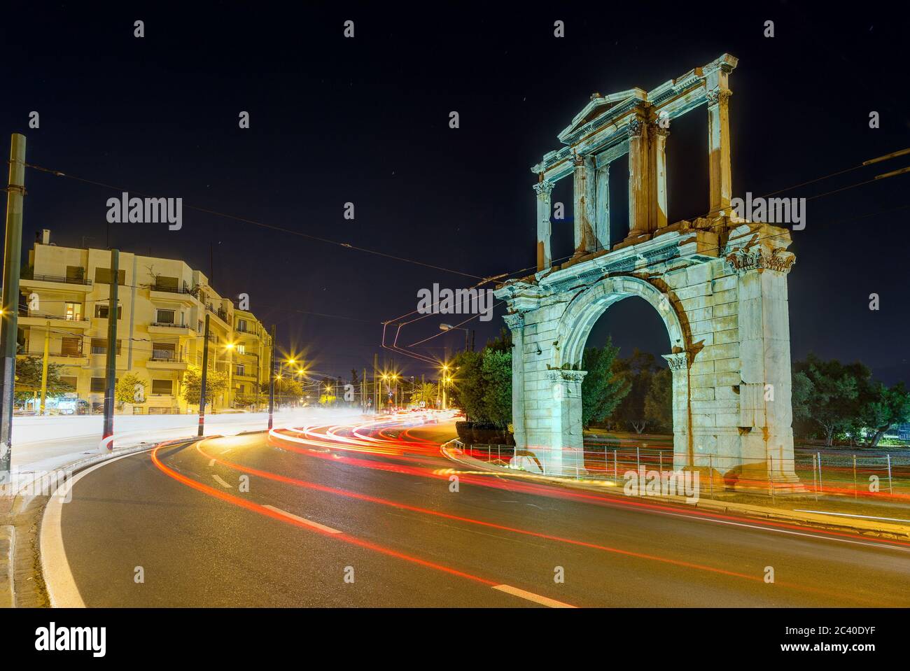 Greece athens arch hadrian hi-res stock photography and images - Alamy
