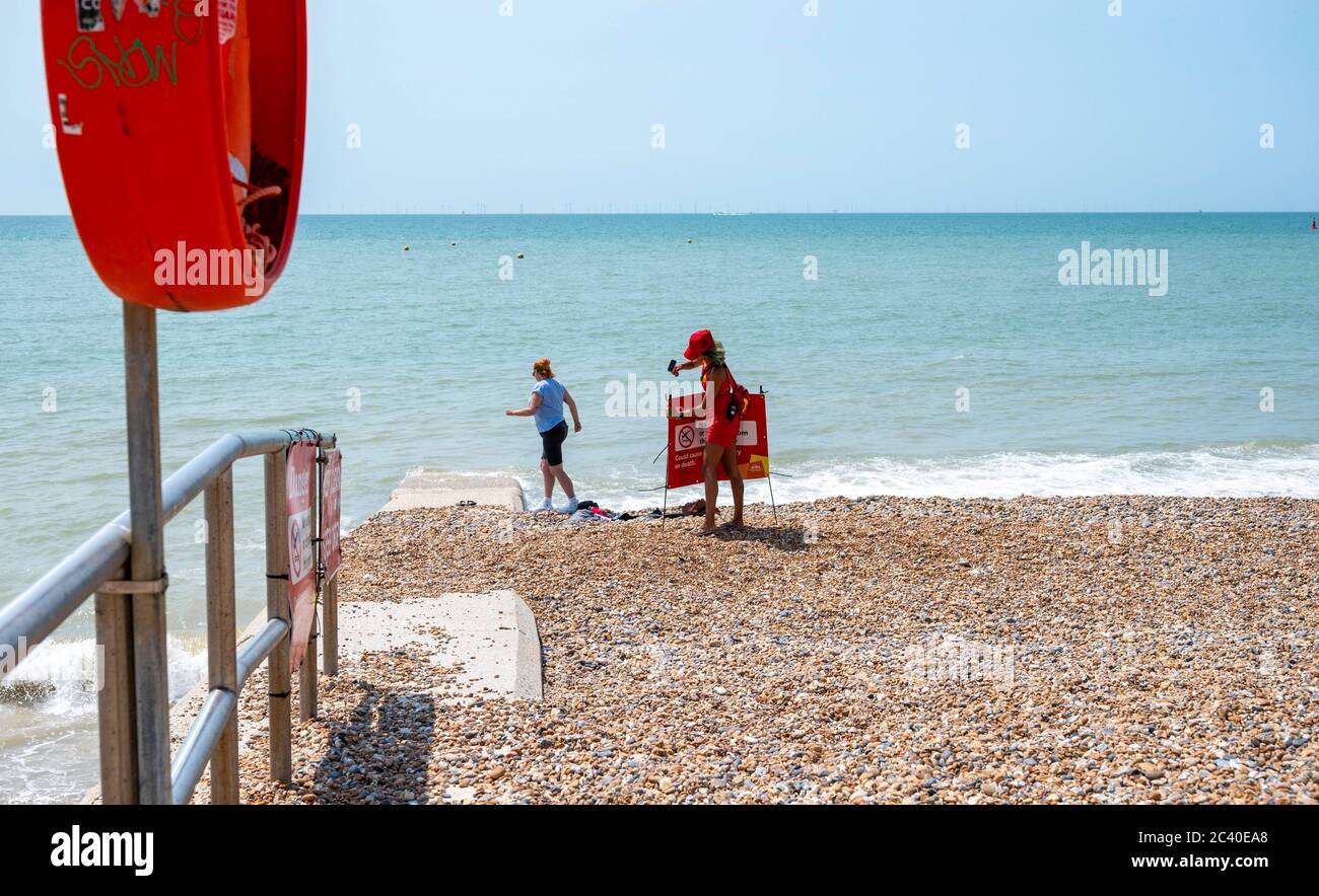 Sea warning from lifeguards hi-res stock photography and images - Alamy