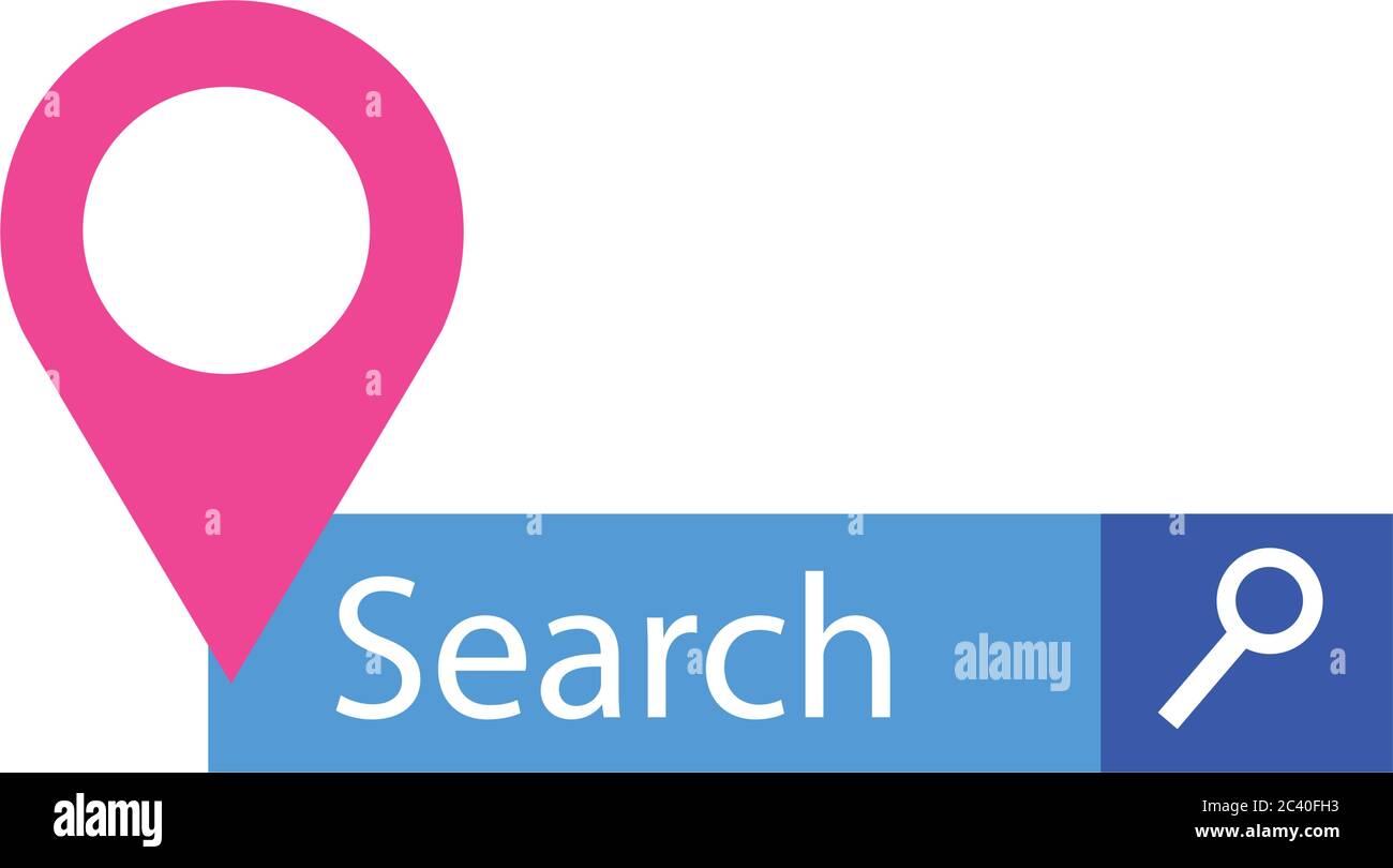 gps mark and search button design, Digital marketing and ecommerce ...