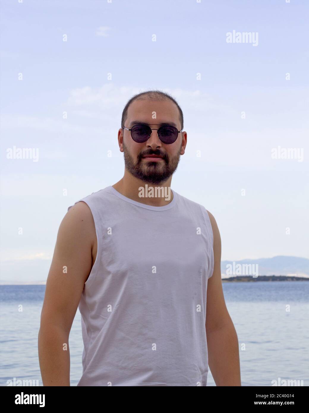 Handsome boy at the sea hi-res stock photography and images - Alamy