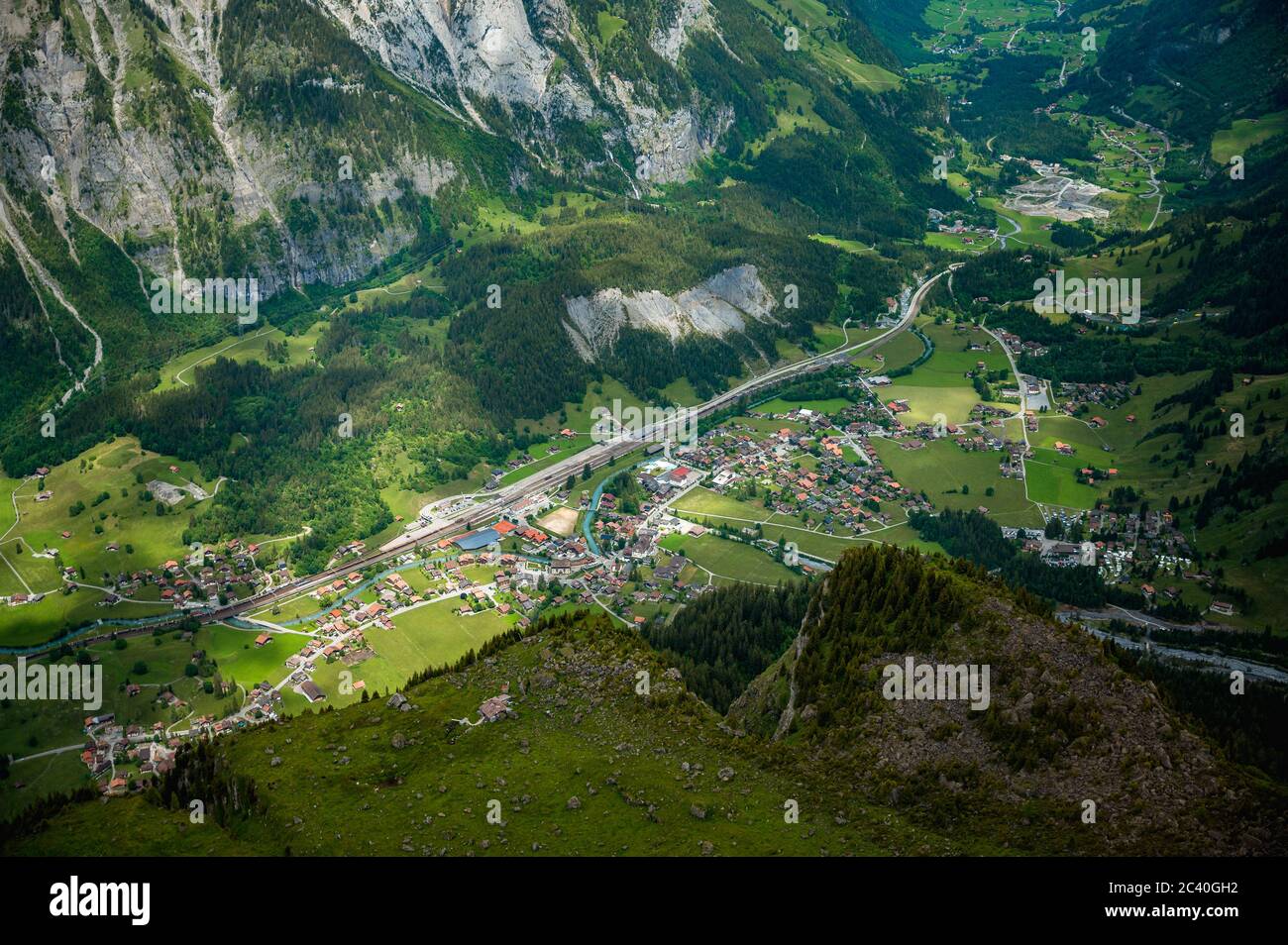 Village kandersteg switzerland mountain hi-res stock photography and ...