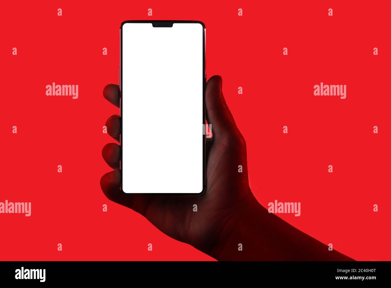 Hand holding phone Stock Photo - Alamy