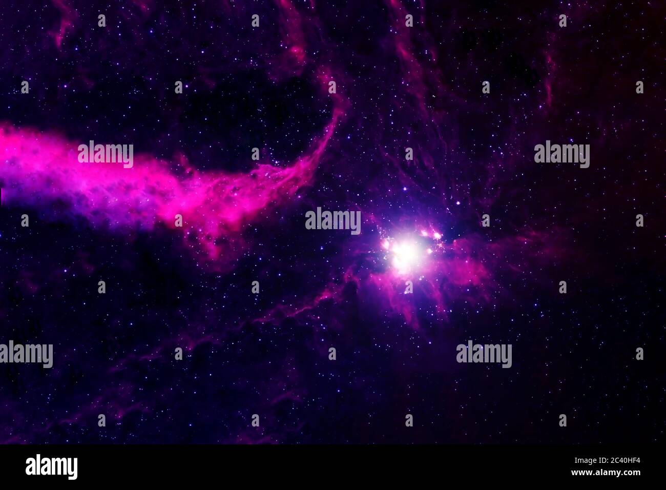 Beautiful colored nebula in space. Elements of this image furnished by ...