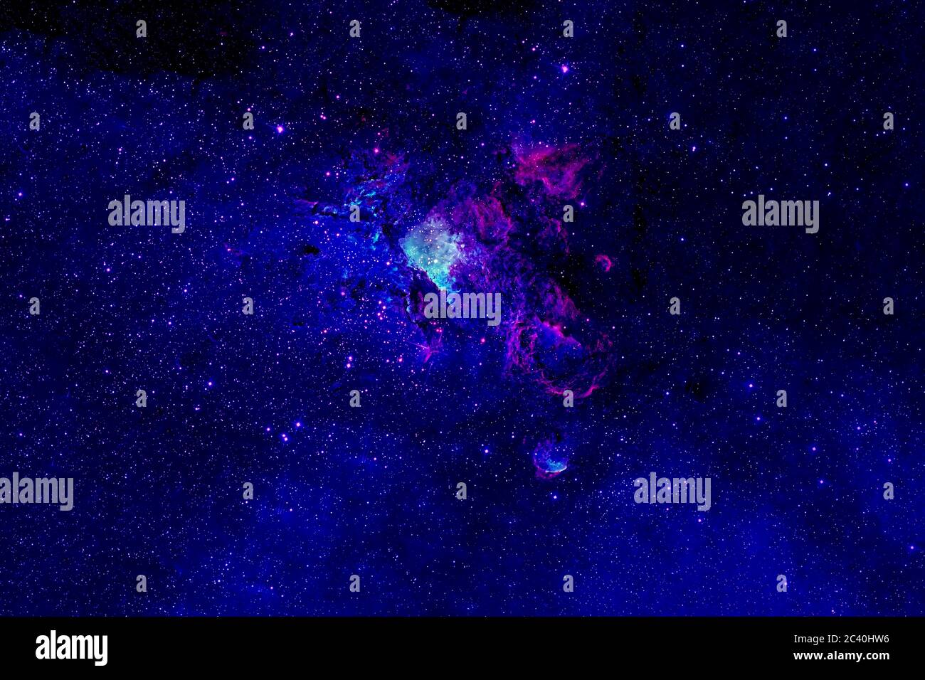 Beautiful colored nebula in space. Elements of this image furnished by ...