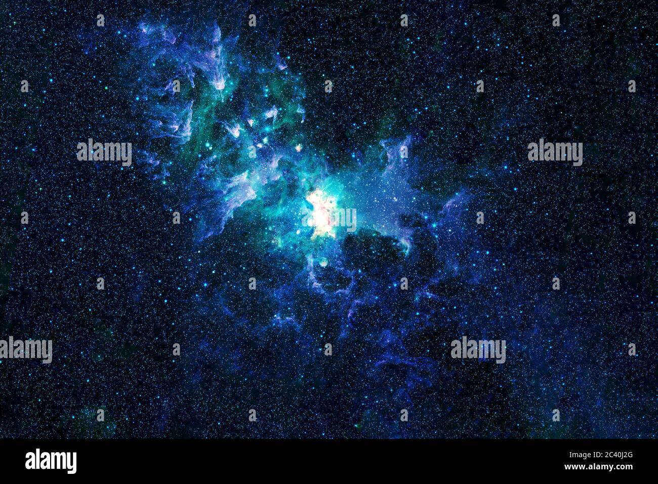 Beautiful colored nebula in space. Elements of this image furnished by ...
