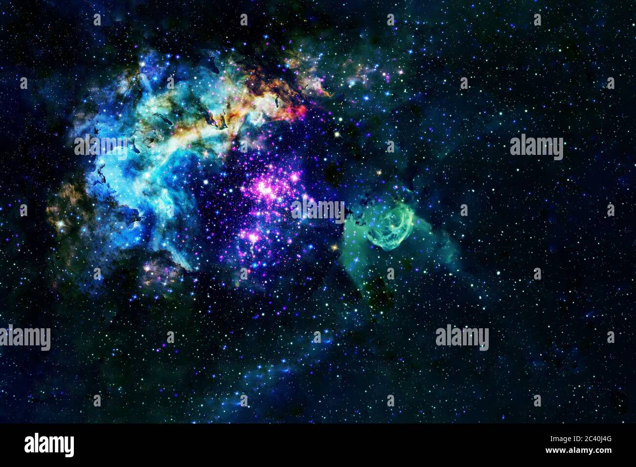 Beautiful space, color nebula. Elements of this image were furnished by ...