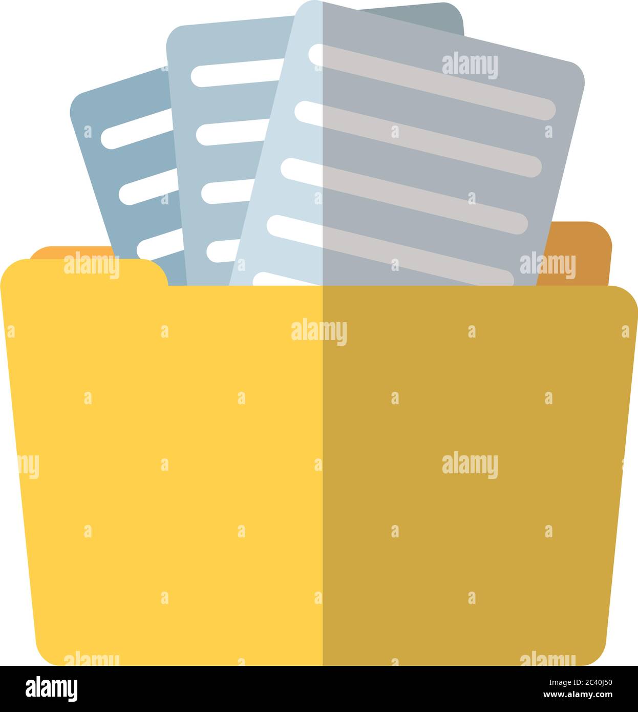 File icon design, Document data archive storage organize business ...