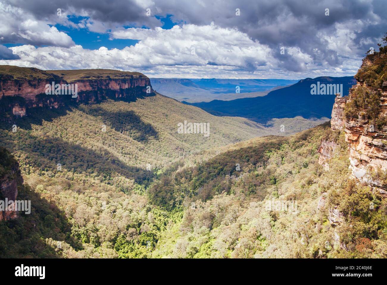 Blue Mountains Valley View in Australia Stock Photo - Alamy