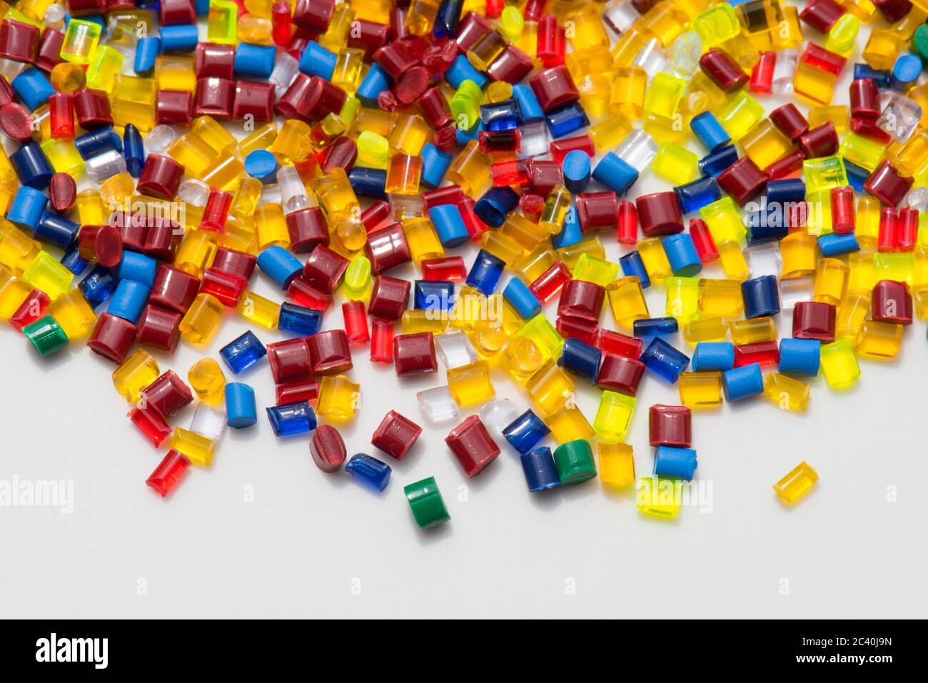 different colored plastic polymer resins Stock Photo - Alamy