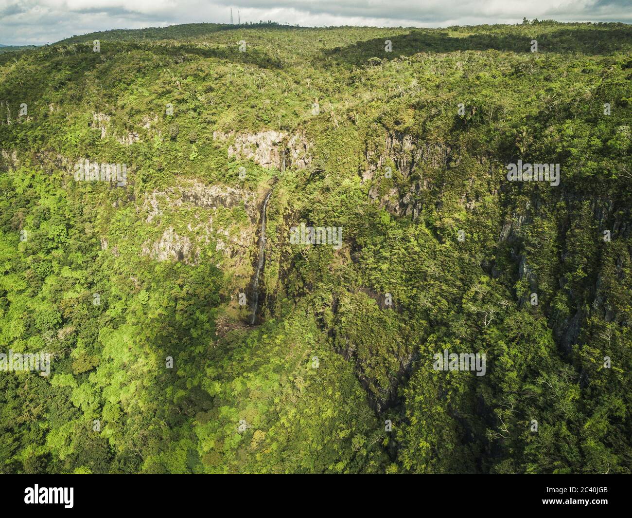 Aerial view of Black river Gorges Viewpoint Mauritius Stock Photo - Alamy