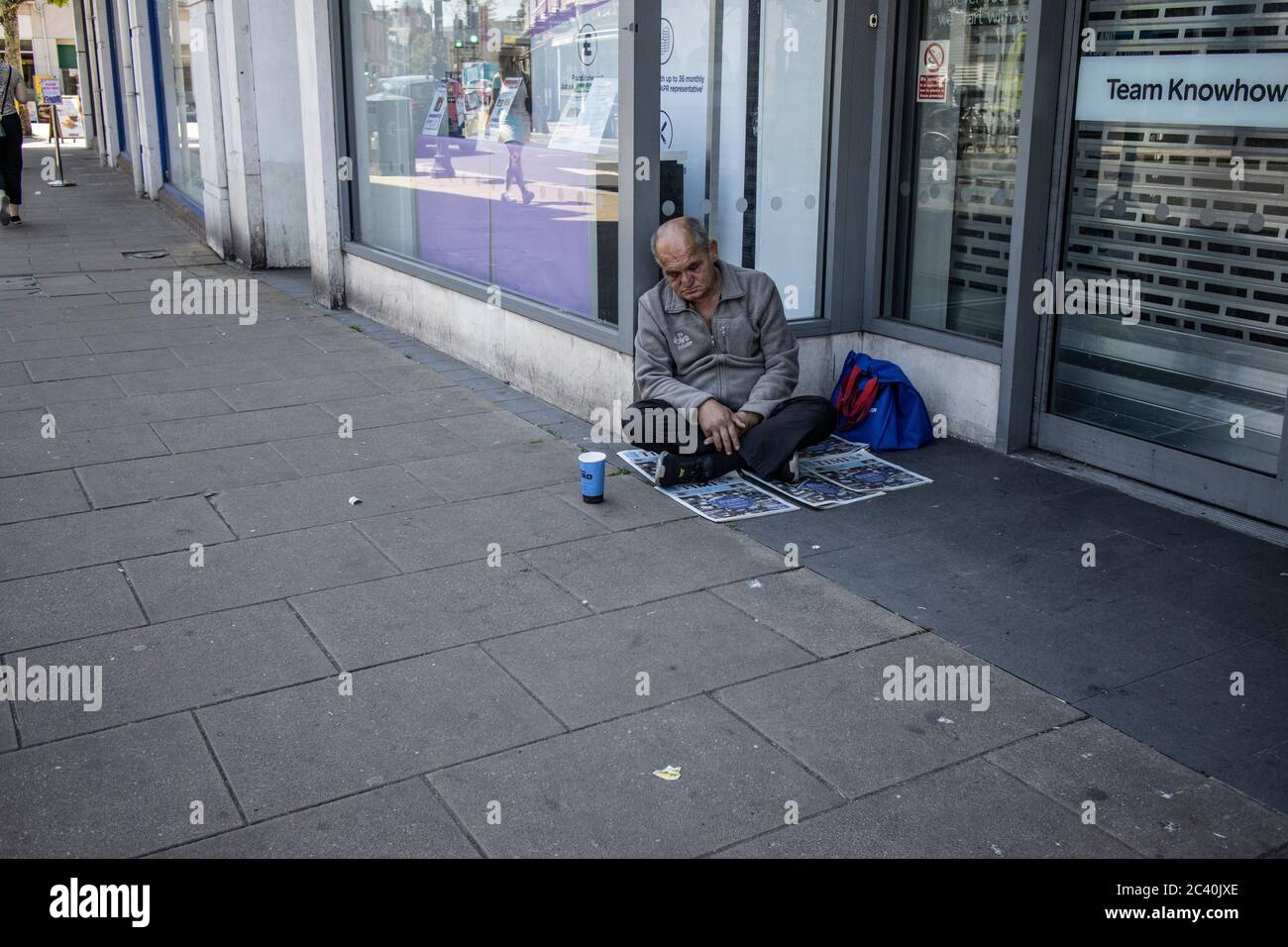 Homeless london man hi-res stock photography and images - Alamy