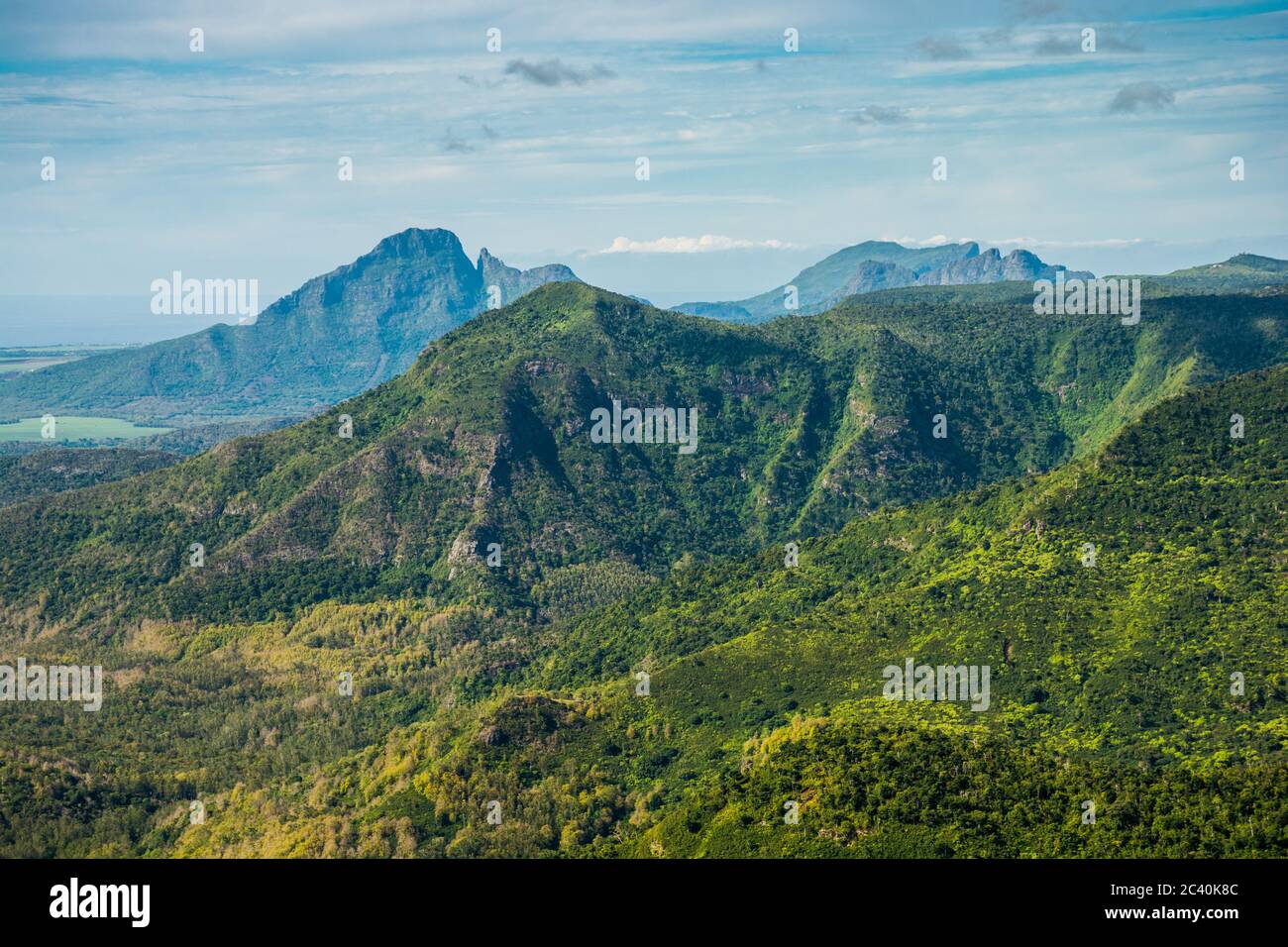 Aerial view of Black river Gorges Viewpoint Mauritius Stock Photo - Alamy
