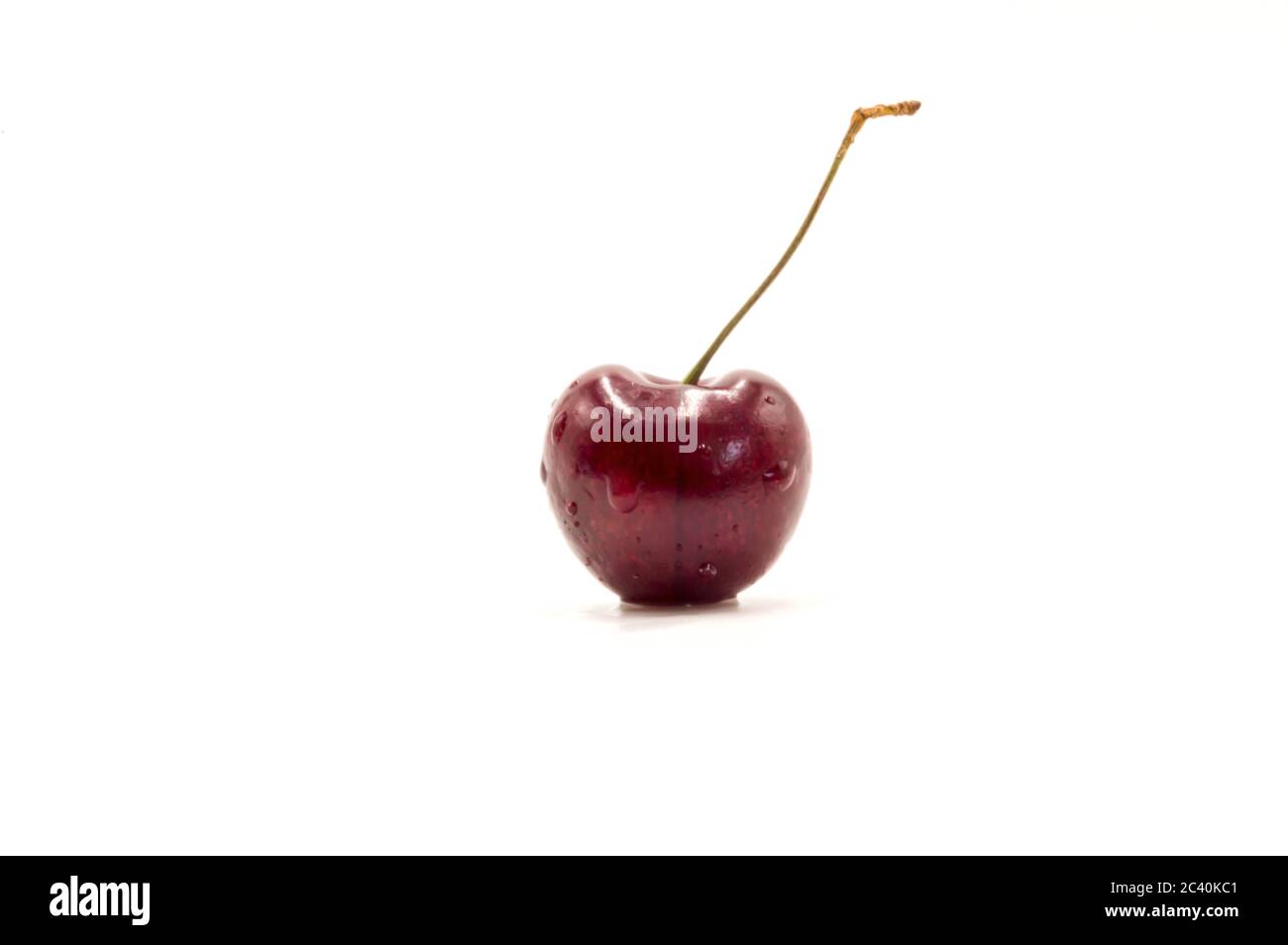 Cherry isolated on white background with clipping path, fresh cherry ...
