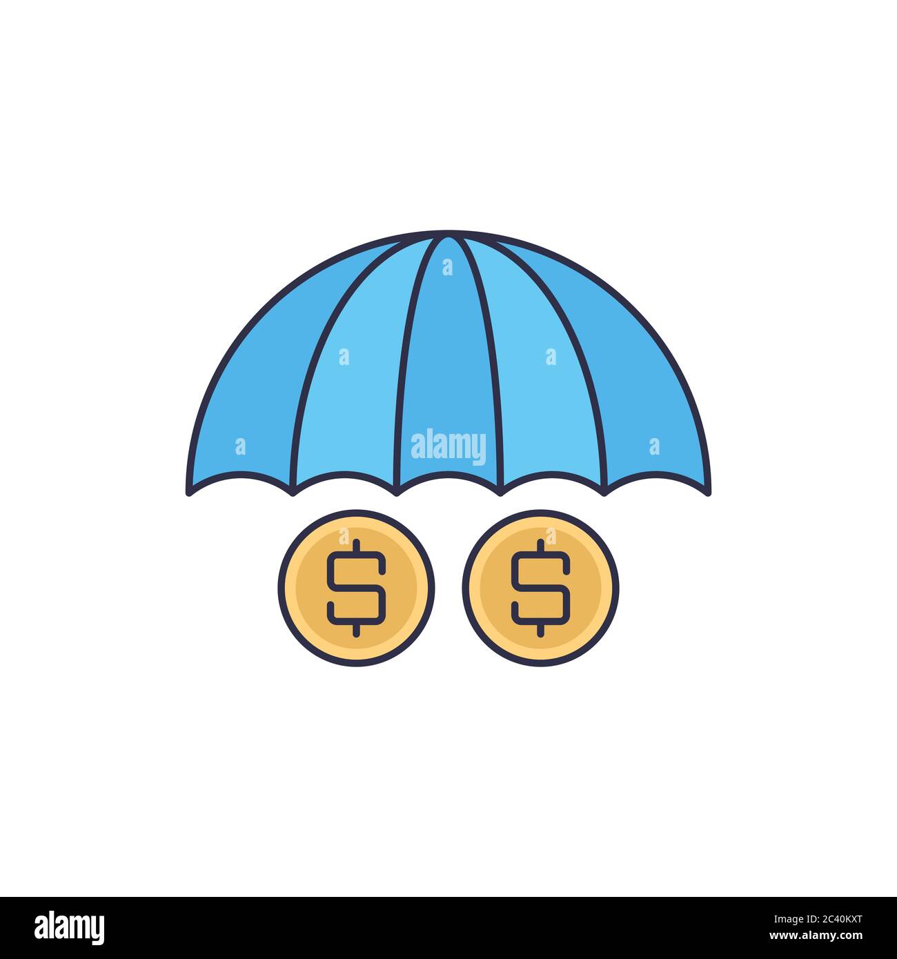 Money Protection vector icon symbol isolated on white background Stock ...