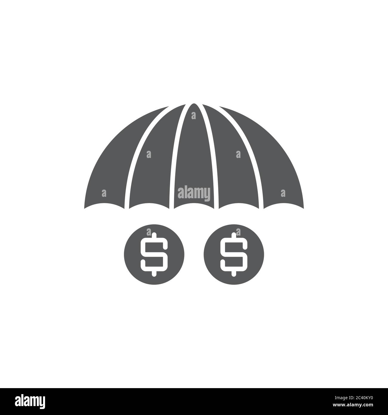 Money Protection vector icon symbol isolated on white background Stock ...